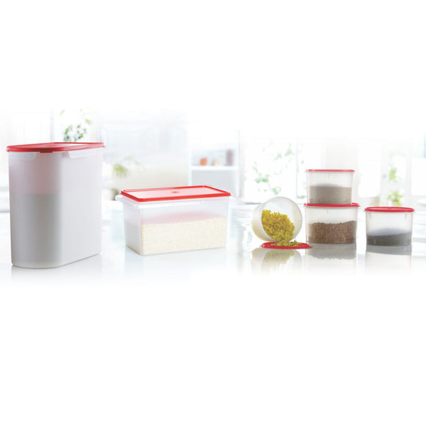 Rice keeper 5kg + Super Storer Set (3pcs)+ Multikeeper 24L – Tupperware ...